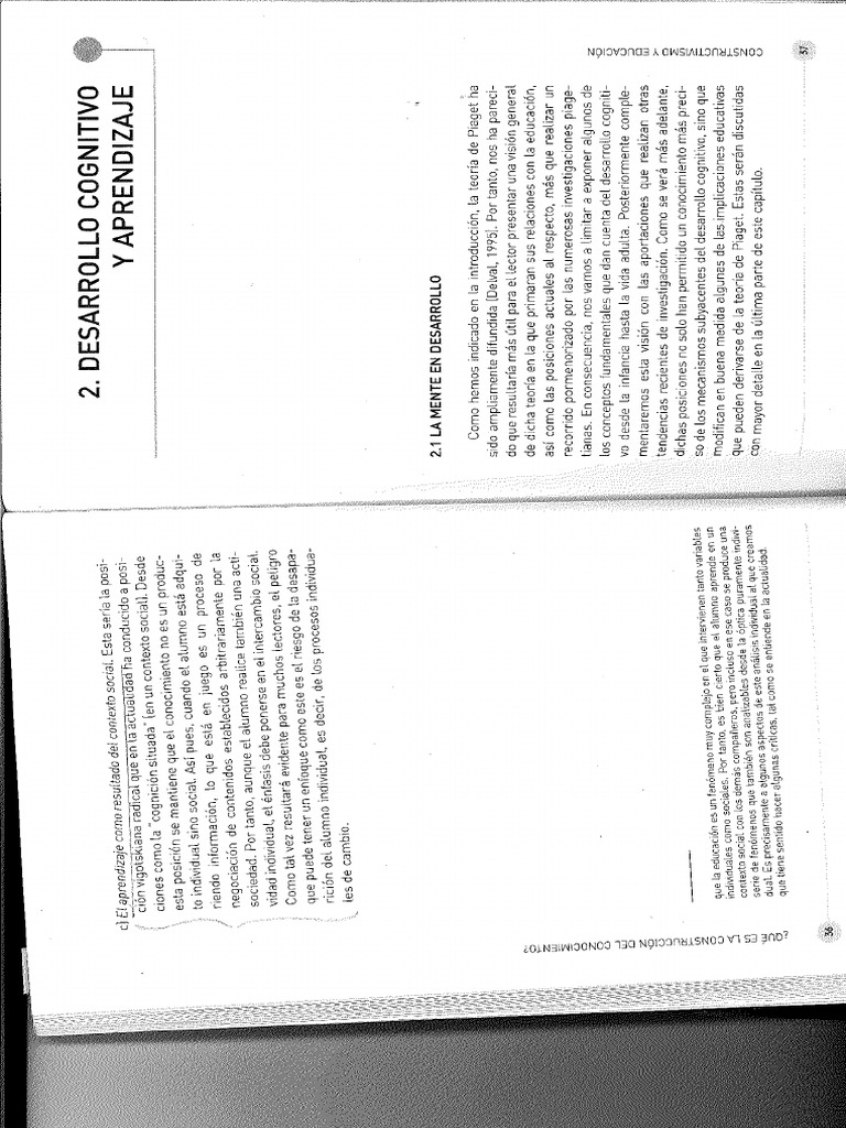 Desarrollo Cognitivo y Aprendizaje - Mario Carretero | PDF