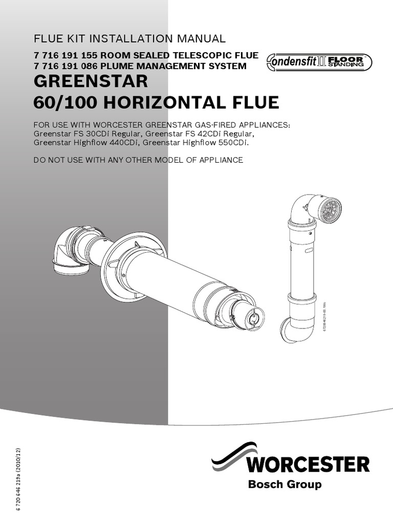 Worcester Flue Kit Installation Guide | PDF | Safety | Building Engineering