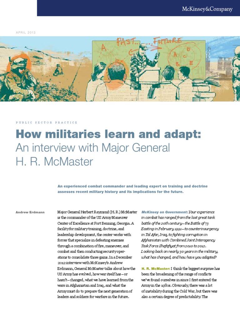 General McMaster Interview | PDF | United States Army | World War II