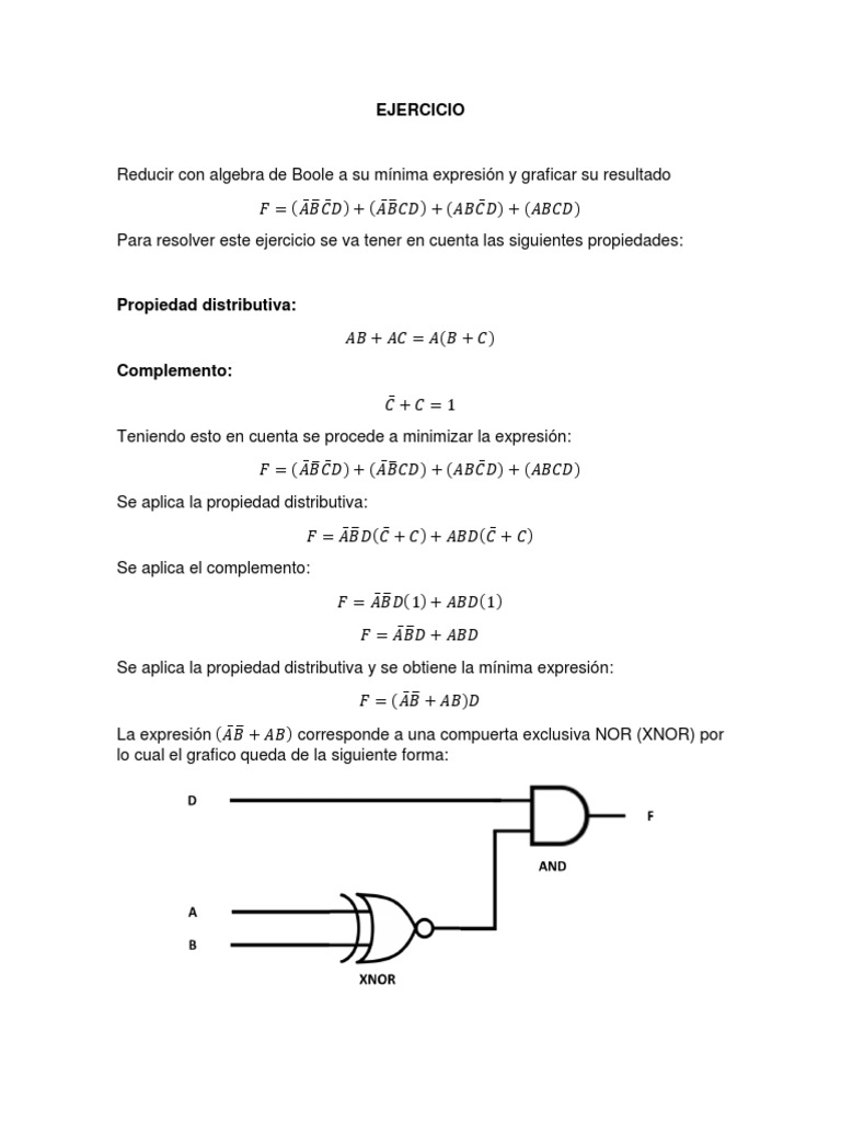 Ejercicio de Logica | PDF | Álgebra | Lógica matemática