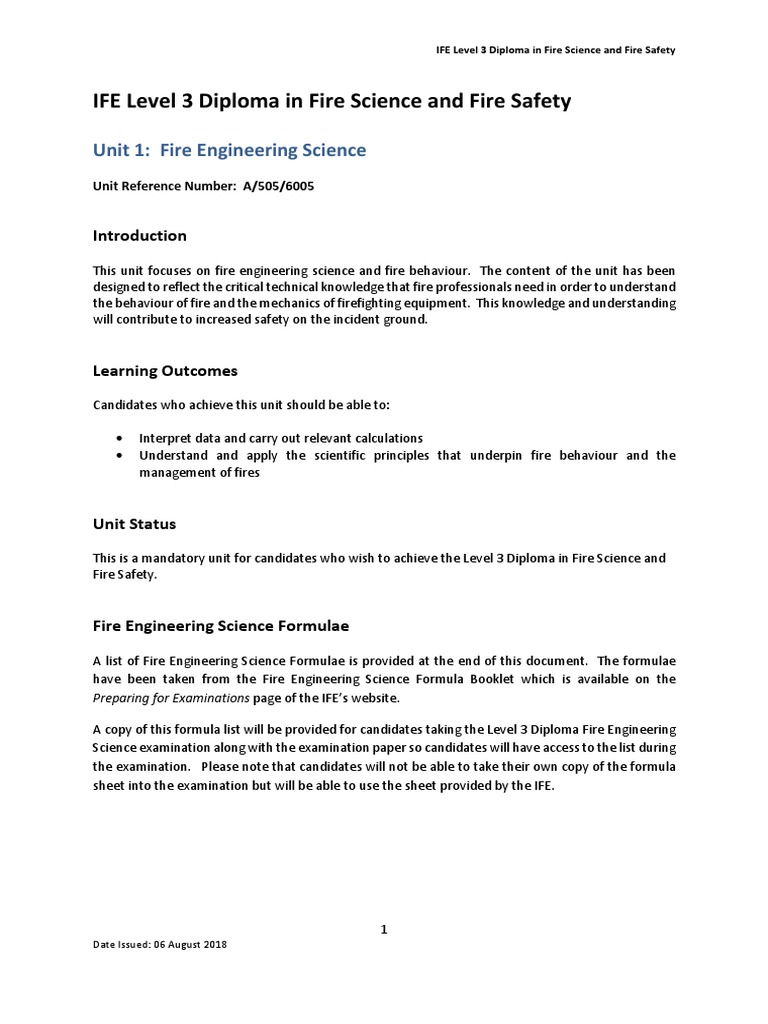 Level 3 Diploma in Fire Science Overview | PDF | Ionizing Radiation ...