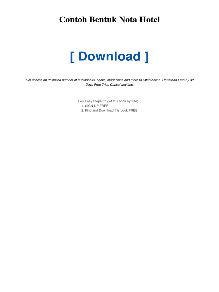 Kmqelyyj Contoh Bentuk Nota Hotel | Download Free PDF | Invoice ...