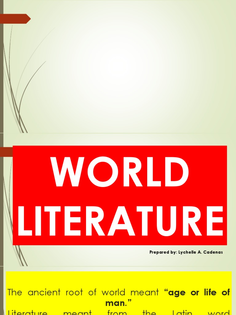 What Is World Literature | PDF | Human Communication | Cognition