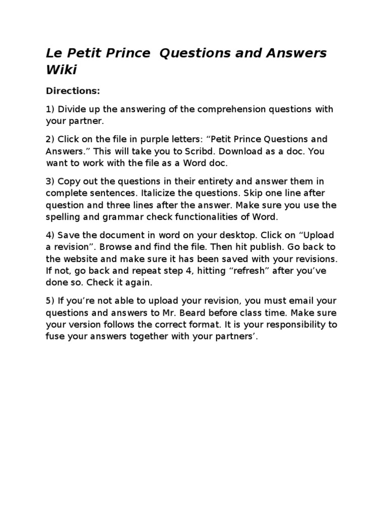 French | Le Petit Prince | Fiction et littérature