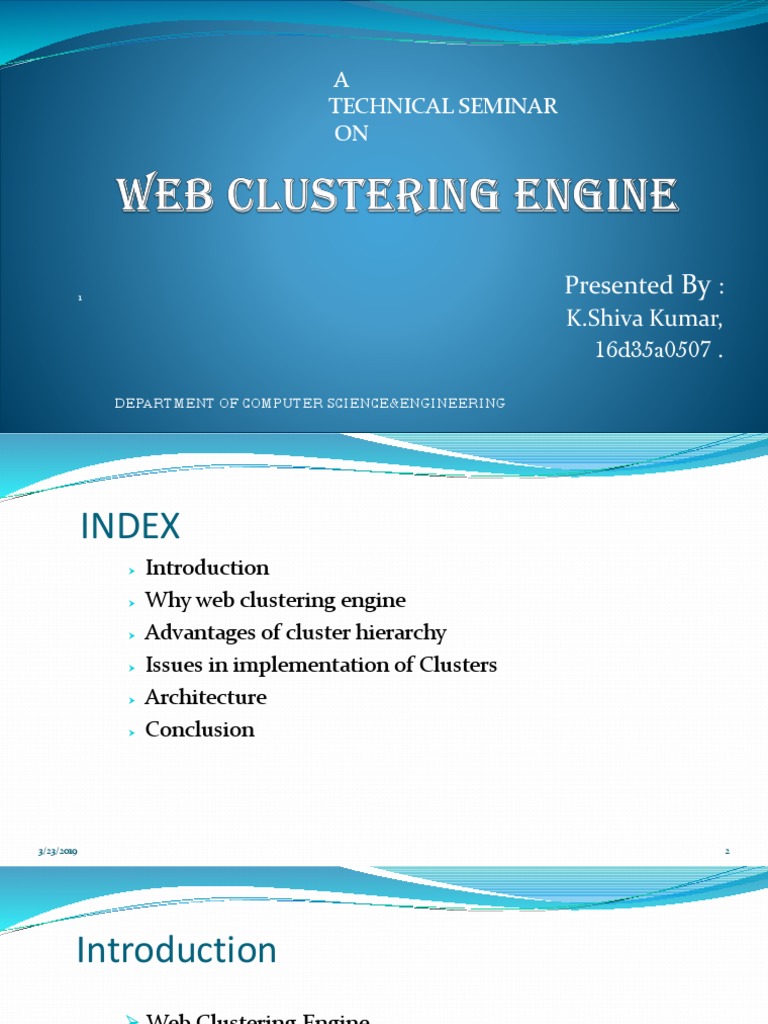 Web Clustering | PDF | Cluster Analysis | Web Search Engine