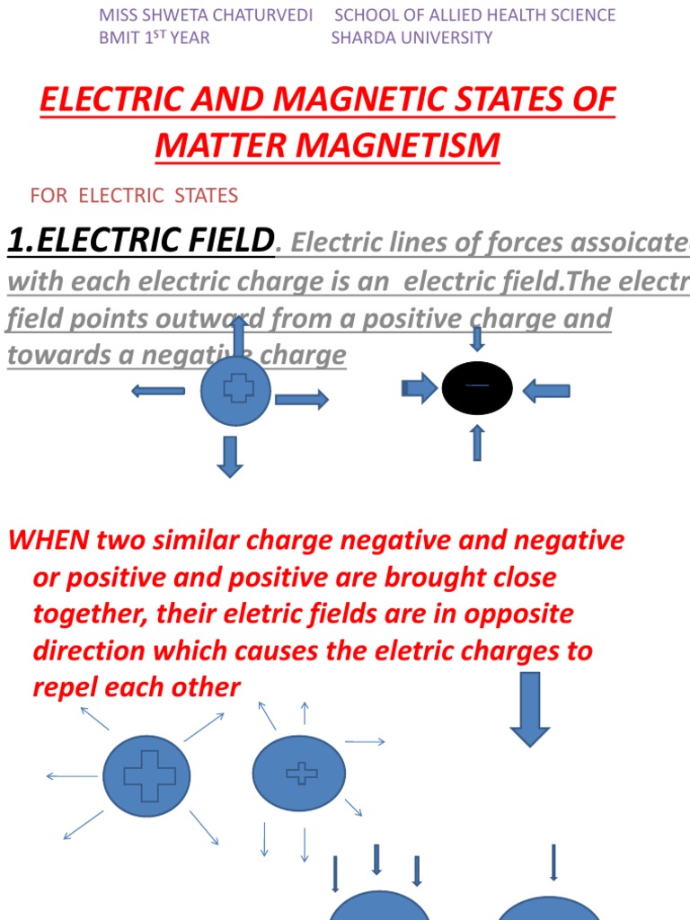 Electric and Magnetic States of Matter Magnetism | PDF | Electrical ...