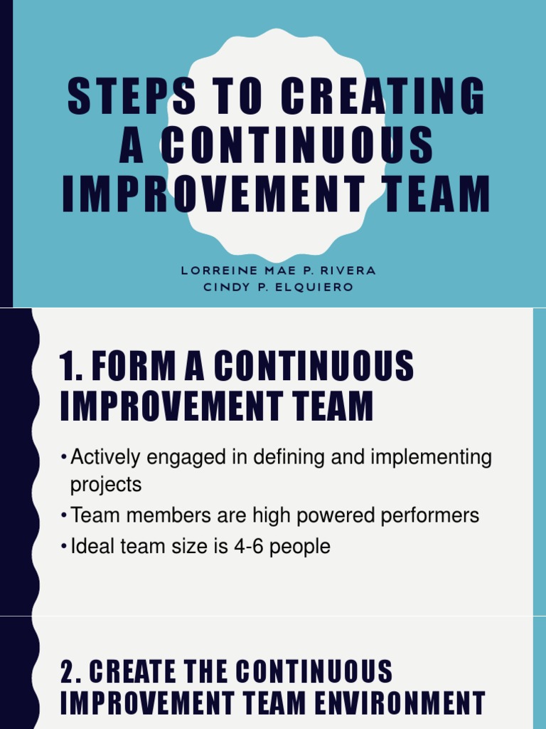 Continuous Improvement Plan | PDF