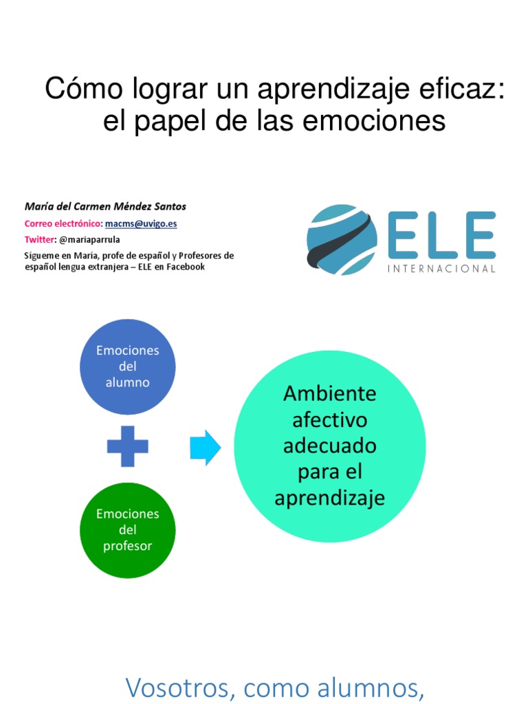 La Dimensión Afectiva en La Enseñanza - Alumnado | PDF | Las emociones ...