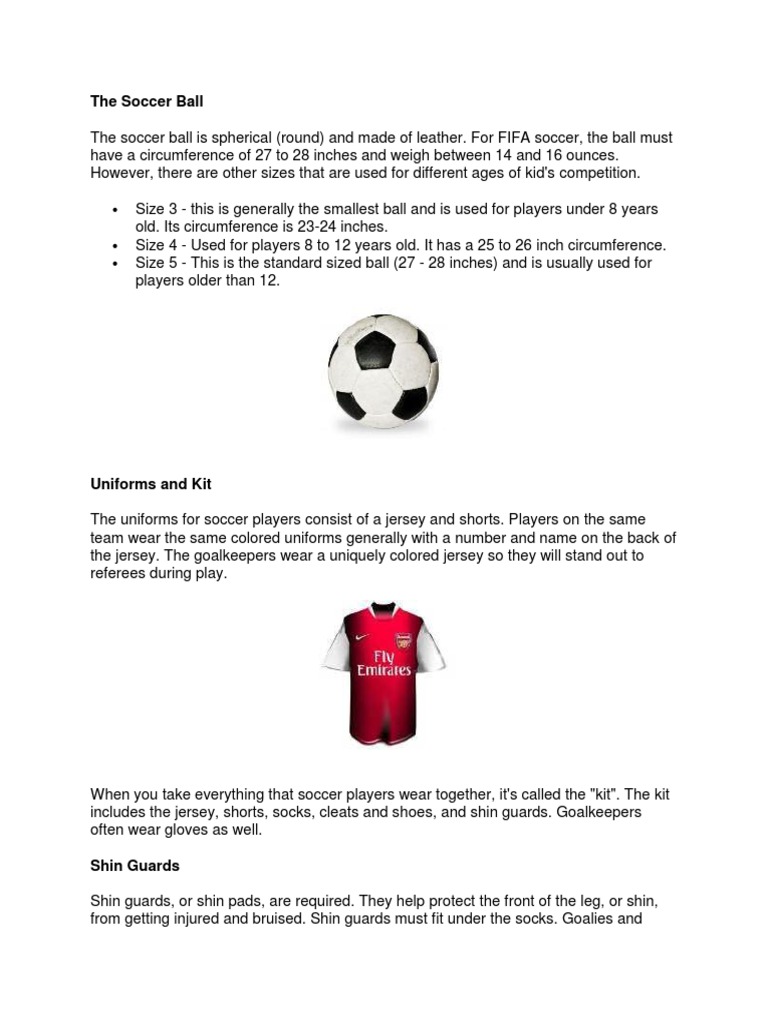 Equipment | PDF | Association Football | Sports Equipment