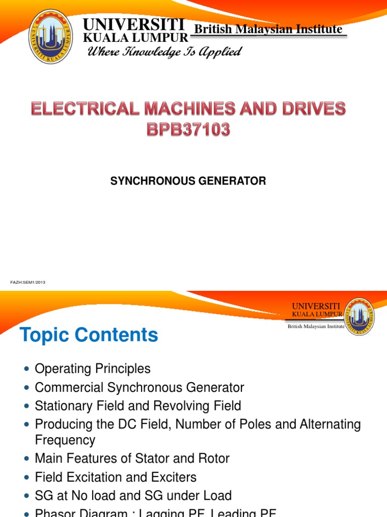(4-2) Synchronous Generator | PDF | Quantity | Power (Physics)