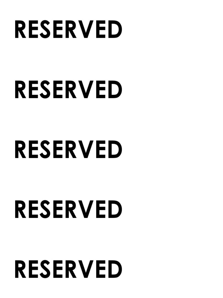 Reserved Reserved Reserved Reserved Reserved | PDF