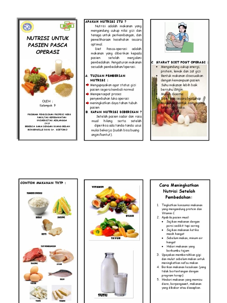 Leaflet Nutrisi Post Op | PDF