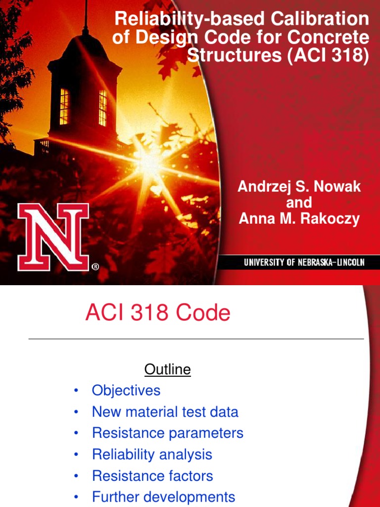 Reliability-Based Calibration of Design Code For Concrete Structures (ACI 318) | Download Free ...