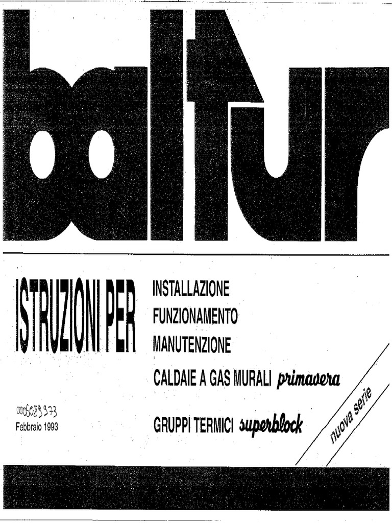 Baltur Caldaia Primavera | PDF