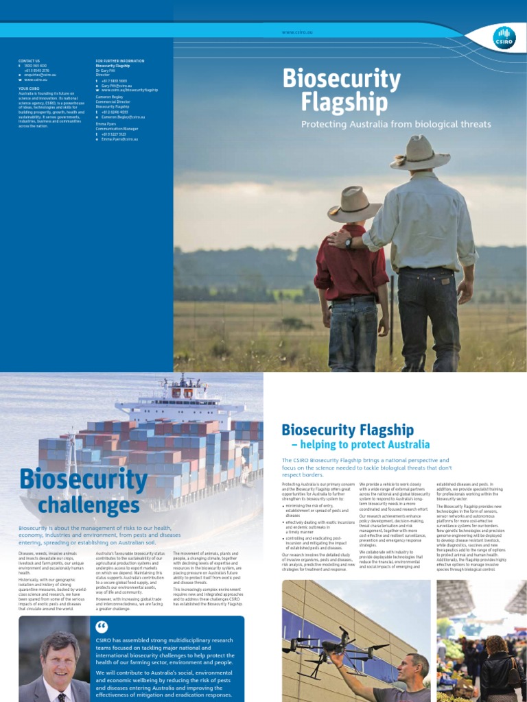 Biosecurity Flagship: Protecting Australia From Biological Threats ...