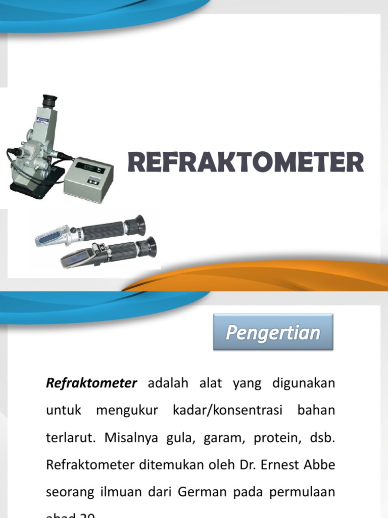 Materi 6. Refraktometer | PDF