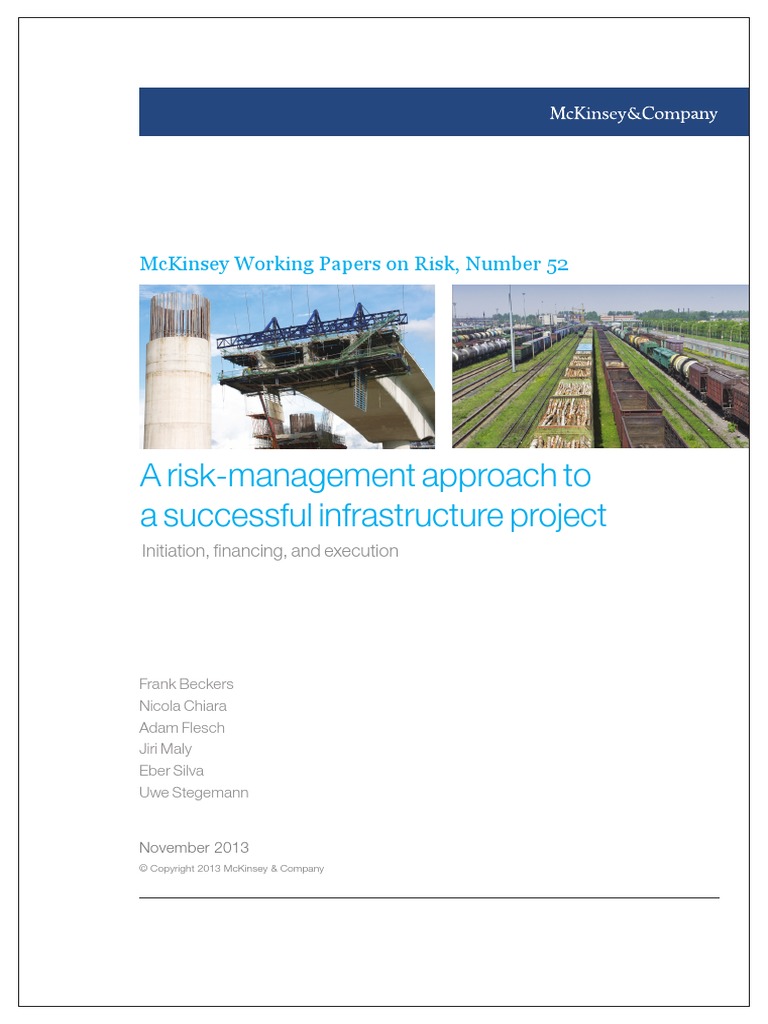 Mckinsey A Risk Management Approach To A Successful Infrastructure ...