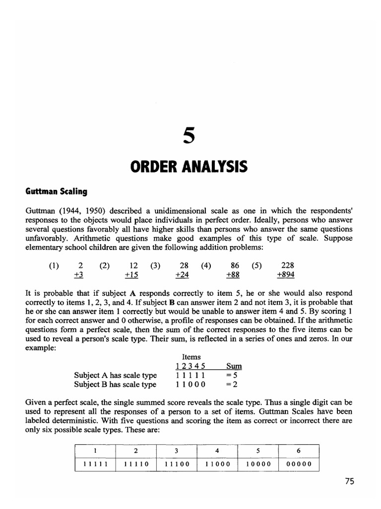 Guttman Scaling Error Counting | PDF | Errors And Residuals | Numbers