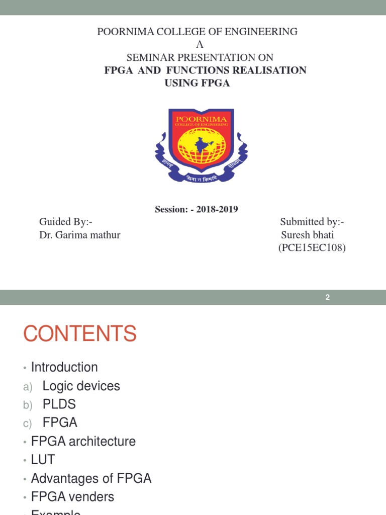 Seminar Presentation Sureshg | PDF | Field Programmable Gate Array ...