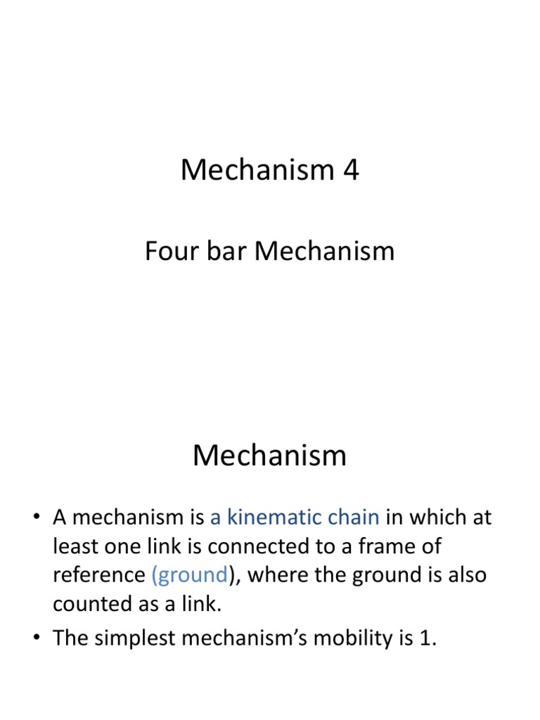 Four Bar Mechanism | PDF | Euclidean Geometry | Physics