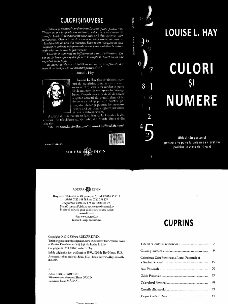 Culori Si Numere Louise L Hay PDF | PDF