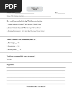 Module Evaluation Form | PDF | Learning Disability | Educational Assessment
