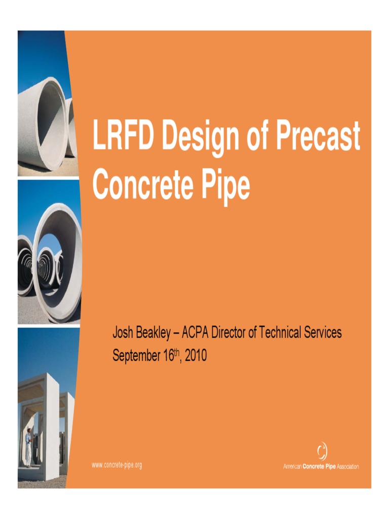 LRFD Pipe | PDF | Structural Load | Concrete