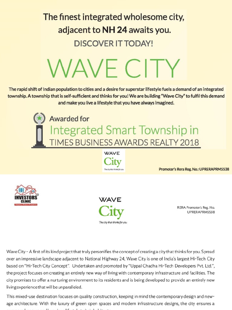 Wave City Plots V1 | PDF | Government Finances | Taxes