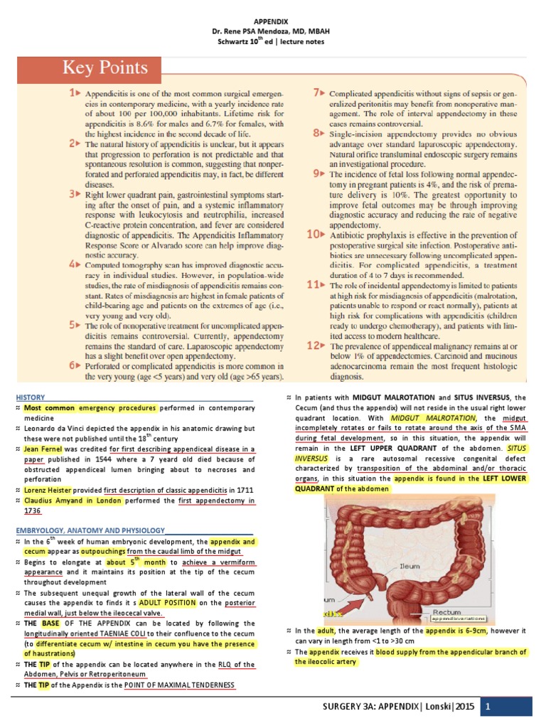Acute Appendicitis Overview and Insights | PDF | Gastroenterology ...