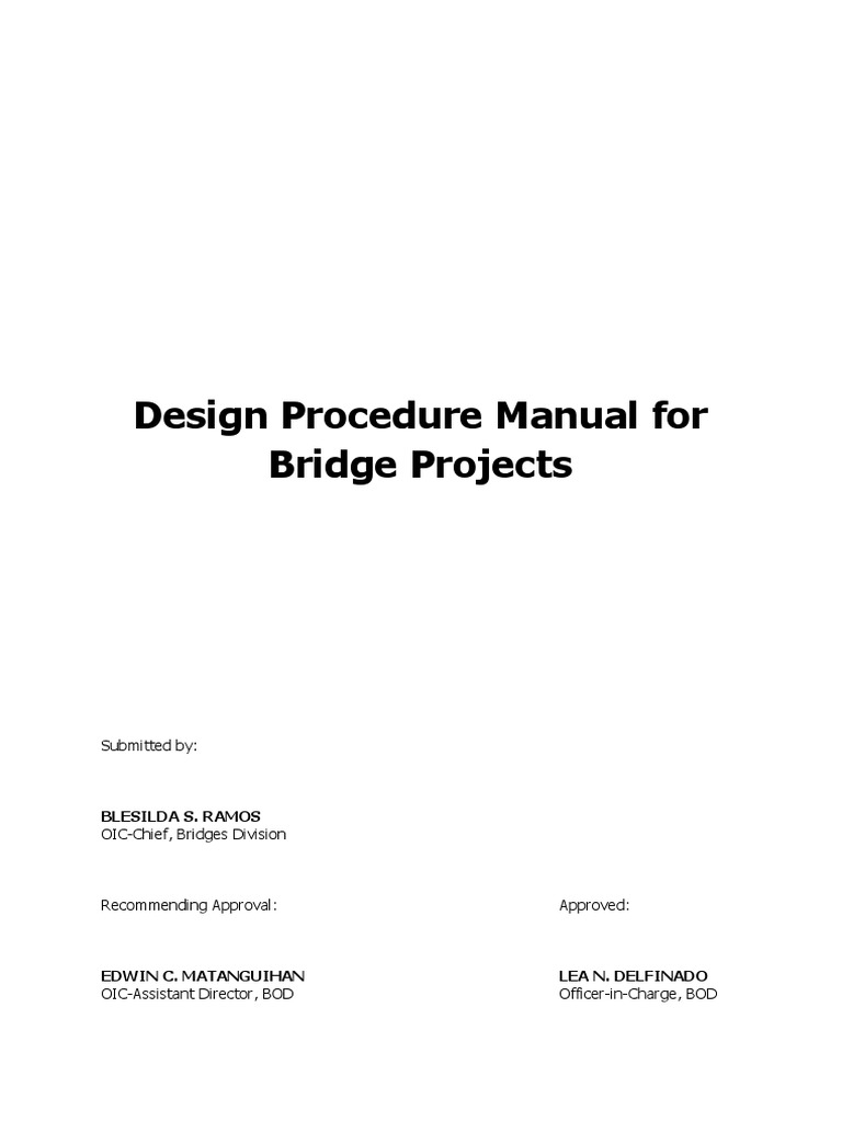 Bridge Design Procedure Manual | PDF | Beam (Structure) | Prestressed ...