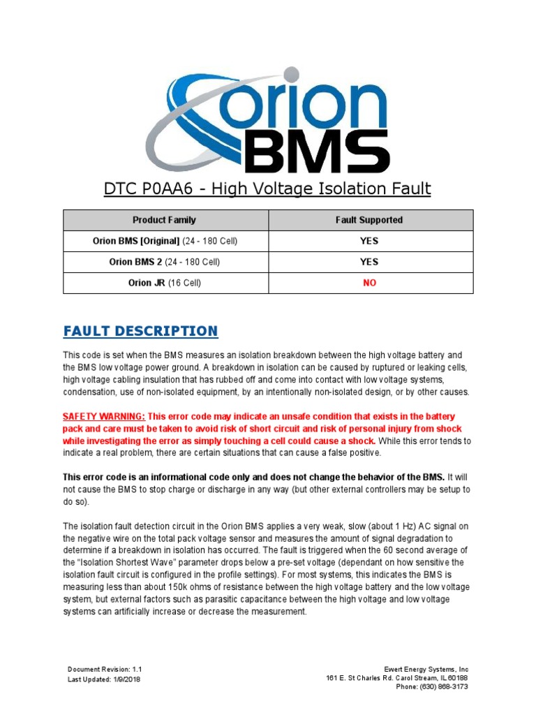 DTC P0AA6 - High Voltage Isolation Fault PDF | PDF | Capacitor | High ...