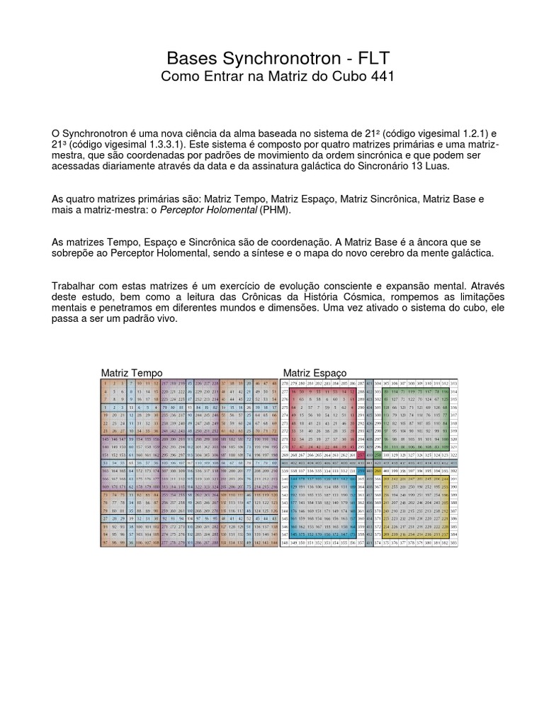 Bases Synchronotron | PDF | Matriz (Matemática) | Escala (Música)