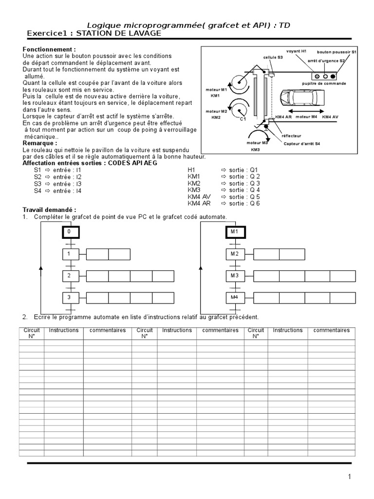 Graf Cet Exercice S PDF | PDF | Automate programmable industriel ...