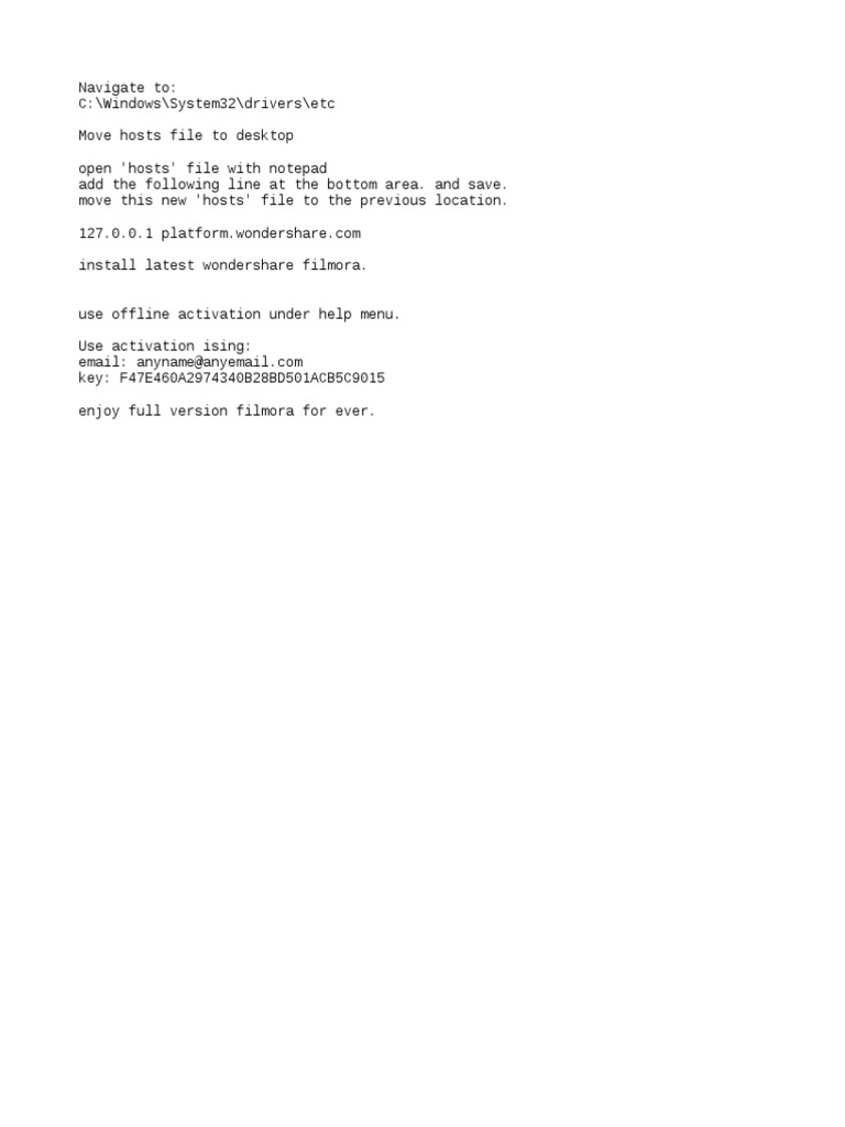 Filmora 9 - How To Crack | PDF