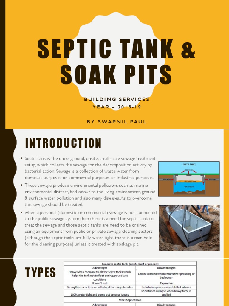 Septic Tank and Soak Pit | PDF | Sewage Treatment | Septic Tank