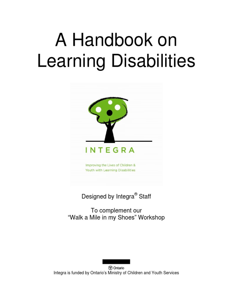 A Handbook On Learning Disabilities (INTEGRA) | PDF | Attention Deficit ...