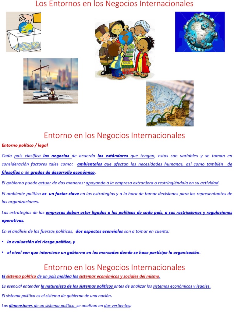 Entorno Politico Legal | PDF | Negocios Internacionales | Sistemas ...