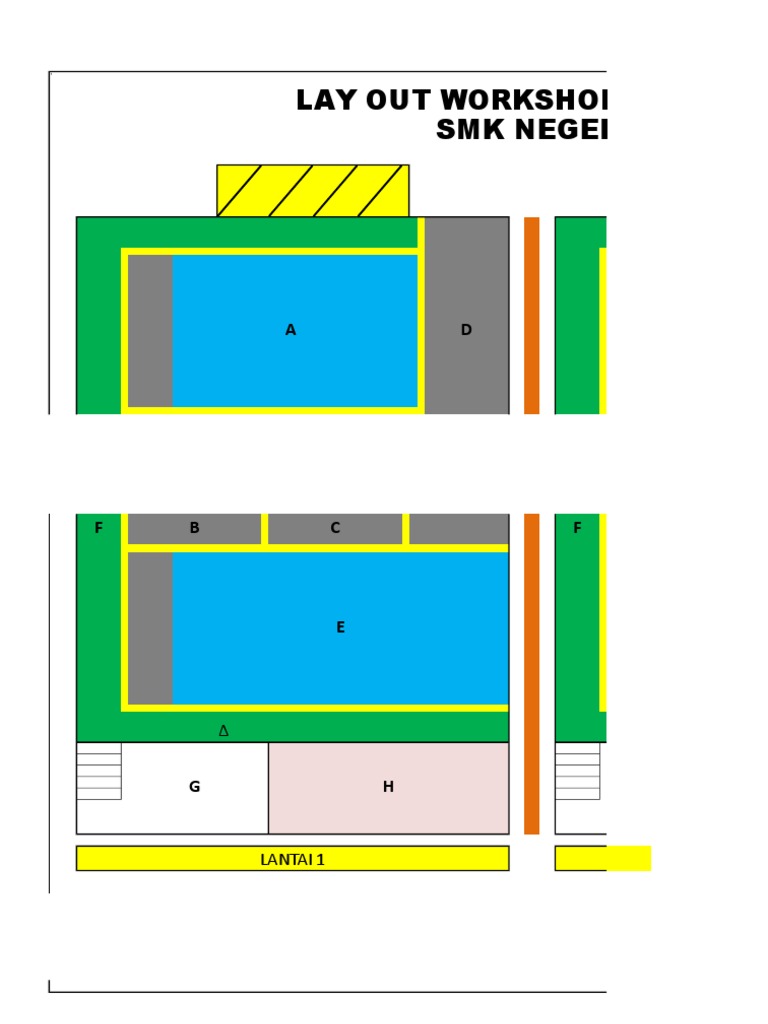 Denah Demarkasi Workshop SMKN2 Tarakan - Adjust | PDF