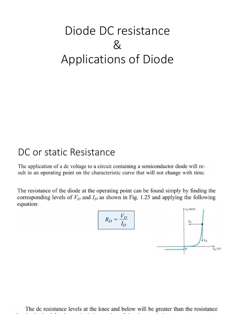 Applications of Diode | PDF