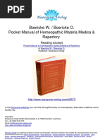 Materia Medica by William Boericke Homeopathy | PDF | Health Care ...