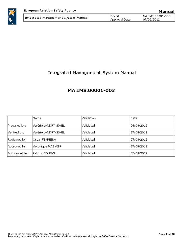 Docs Quality MA - IMS.00001 Integrated Management System Manual | PDF ...