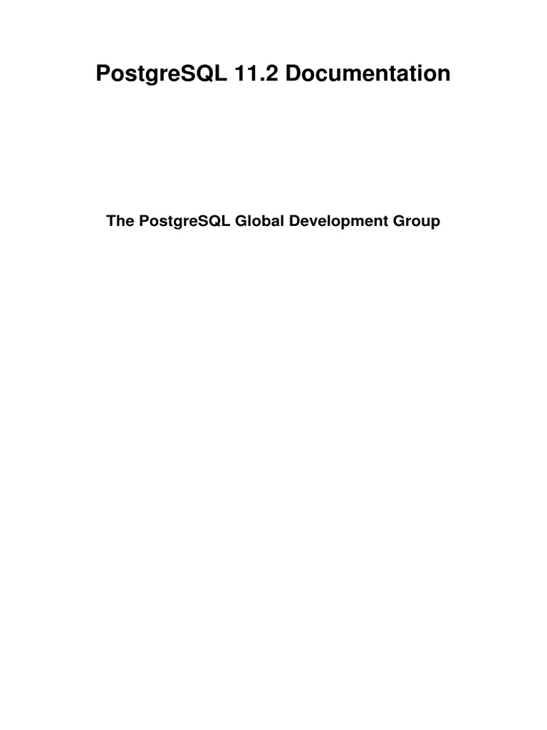 Postgresql 11 A4 PDF | PDF | Database Index | Data Type