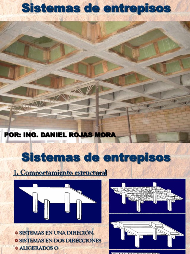 Sistemas de entrepiso 1.pdf | Ingeniero civil | Diseño arquitectonico