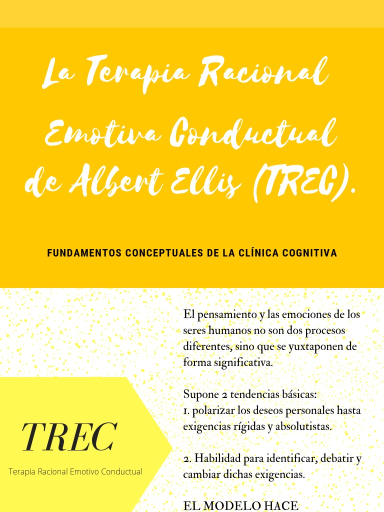 La Terapia Racional Emotiva Conductual de Albert Ellis (TREC) . PDF ...