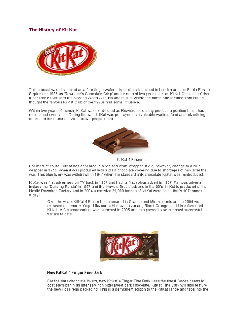 The History of Kit Kat