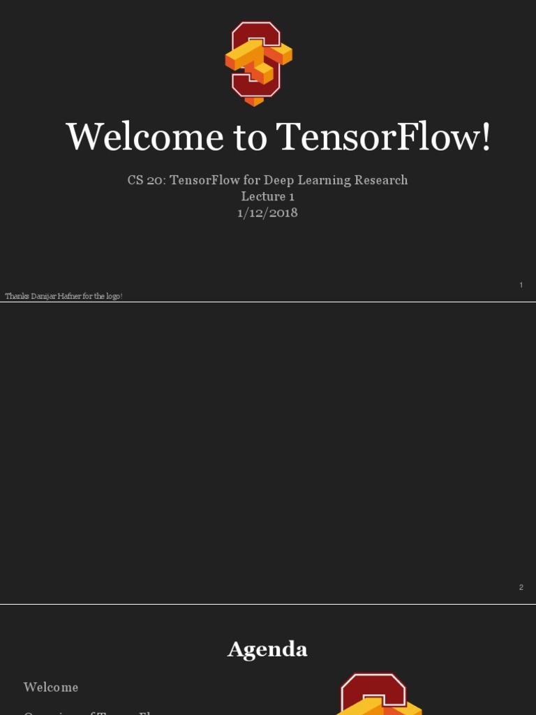 01 - Lecture Slide - Overview of Tensorflow | Download Free PDF ...
