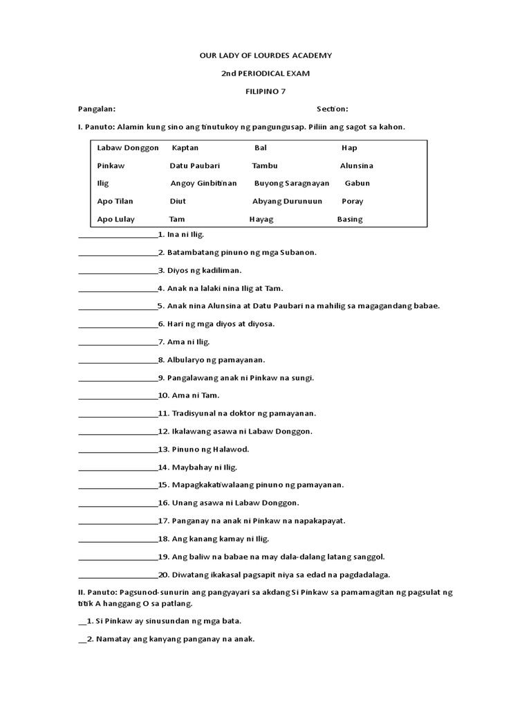 Filipino 7 | PDF
