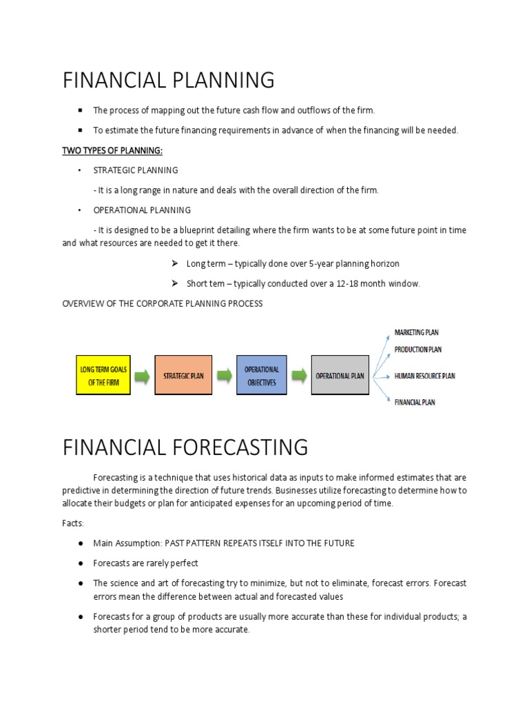 Financial Forecasting and Budgeting Guide | PDF | Forecasting ...