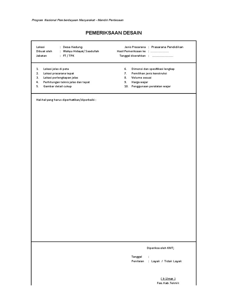RAB RKB 3 Ruang | PDF