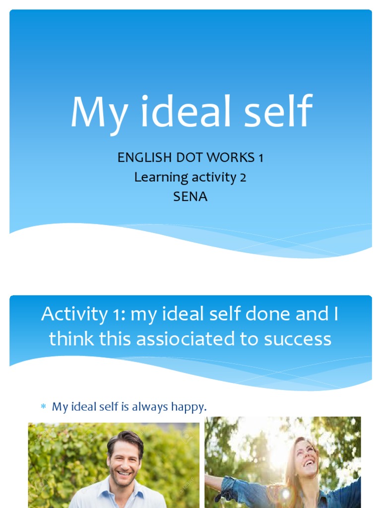 My Ideal Self: English Dot Works 1 Learning Activity 2 Sena | PDF ...